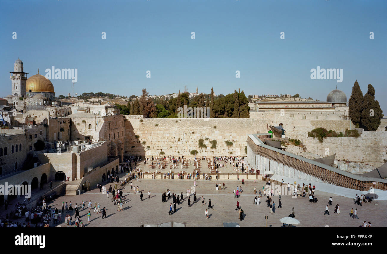 Western Wailing Wall Jerusalem Stock Photo - Alamy