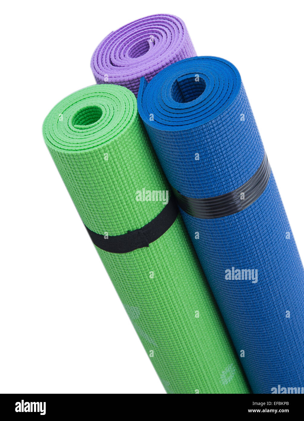 Roll out mats for workout and aerobics Stock Photo - Alamy