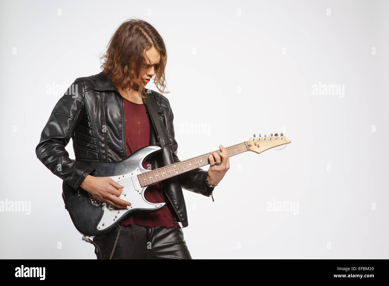 Crazy young guitar player on hi-res stock photography and images - Alamy