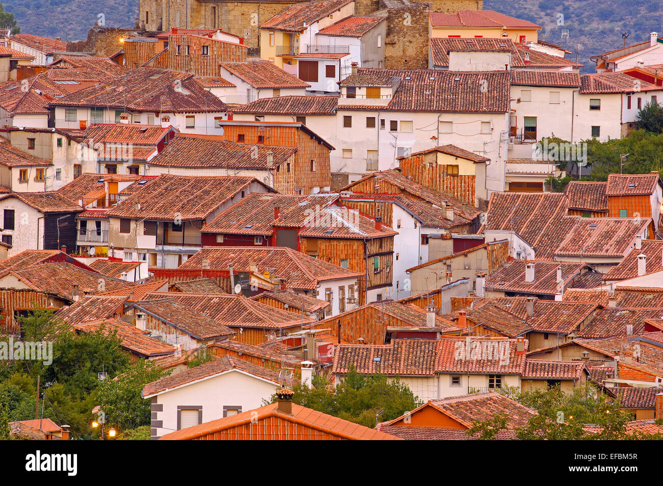 Hervas. Jewish quarter, Ambroz Valley, Caceres province, Extremadura ...