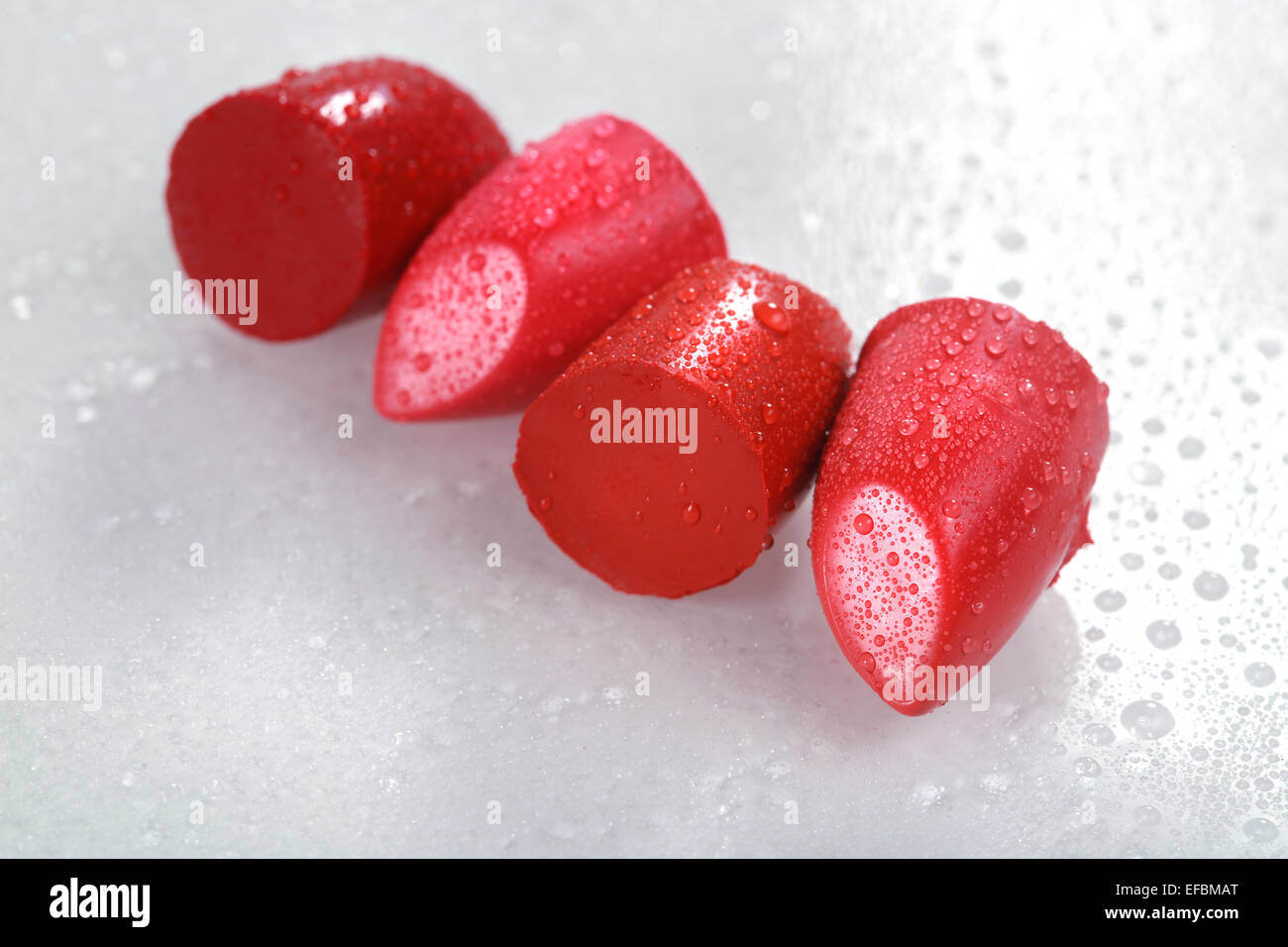 Sliced and Cut Lipstick Pieces Stacked Together Stock Photo - Alamy