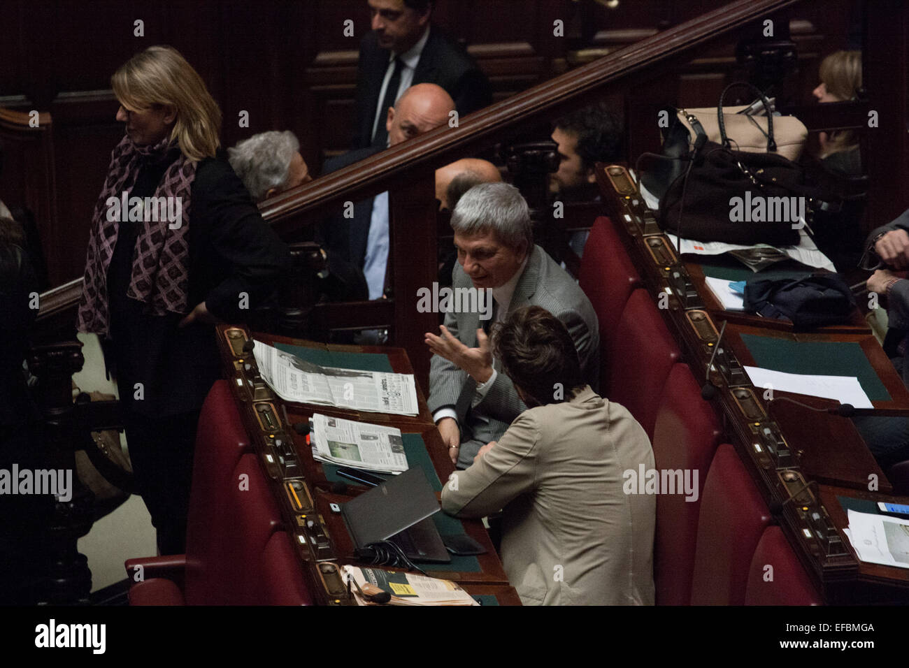 Nichi Vendola. Vote in joint session for the election of the President ...