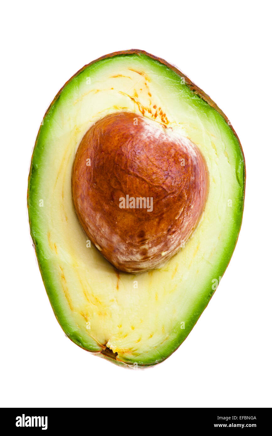 half of an avocado Stock Photo - Alamy
