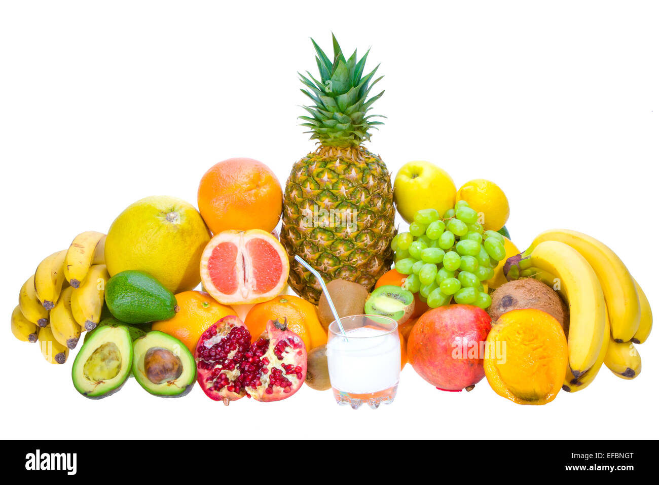 Blended fruits Cut Out Stock Images & Pictures - Alamy