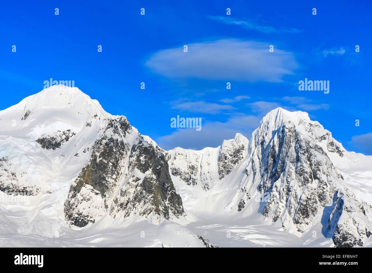 Beautiful snow-capped mountains Stock Photo - Alamy