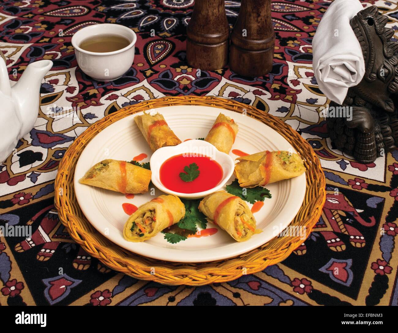Spring roll still life Stock Photo - Alamy