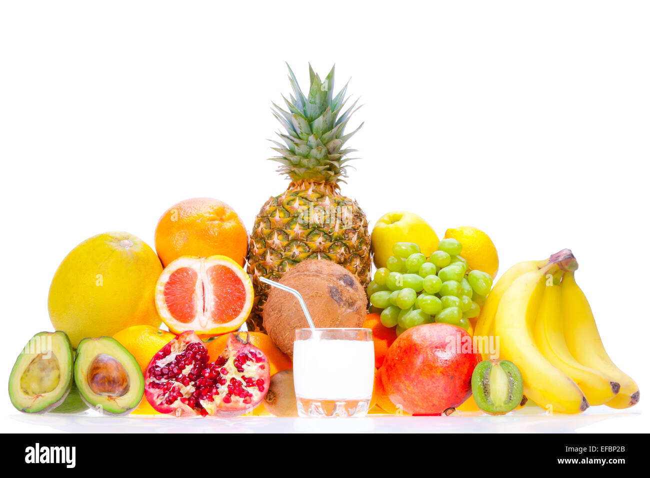 Blended fruits Cut Out Stock Images & Pictures - Alamy