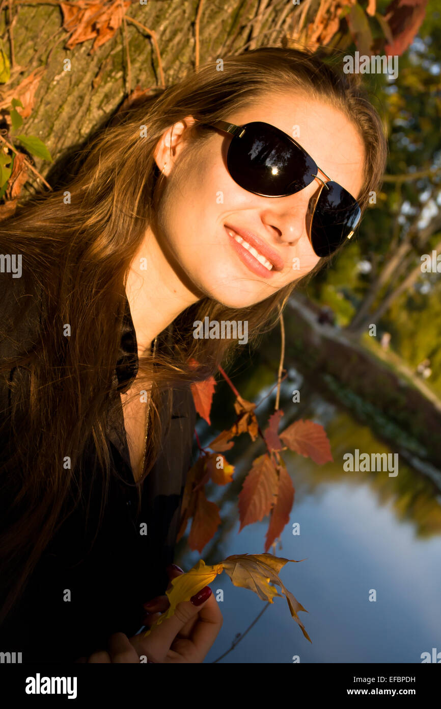 Beautiful girl smiling Stock Photo - Alamy