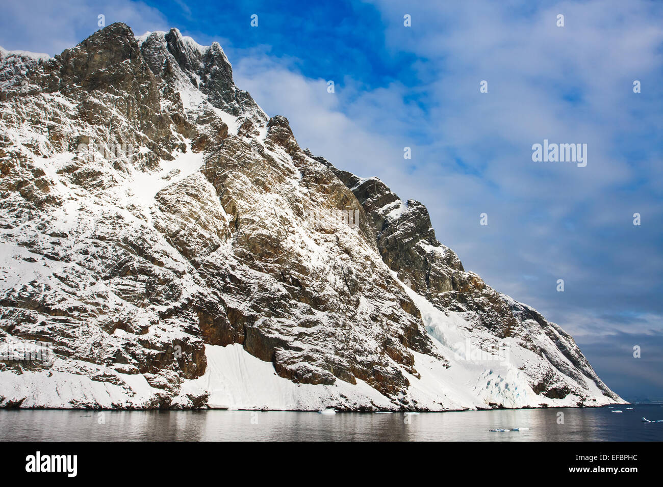 Snow-capped mountains in Antarctica Stock Photo - Alamy
