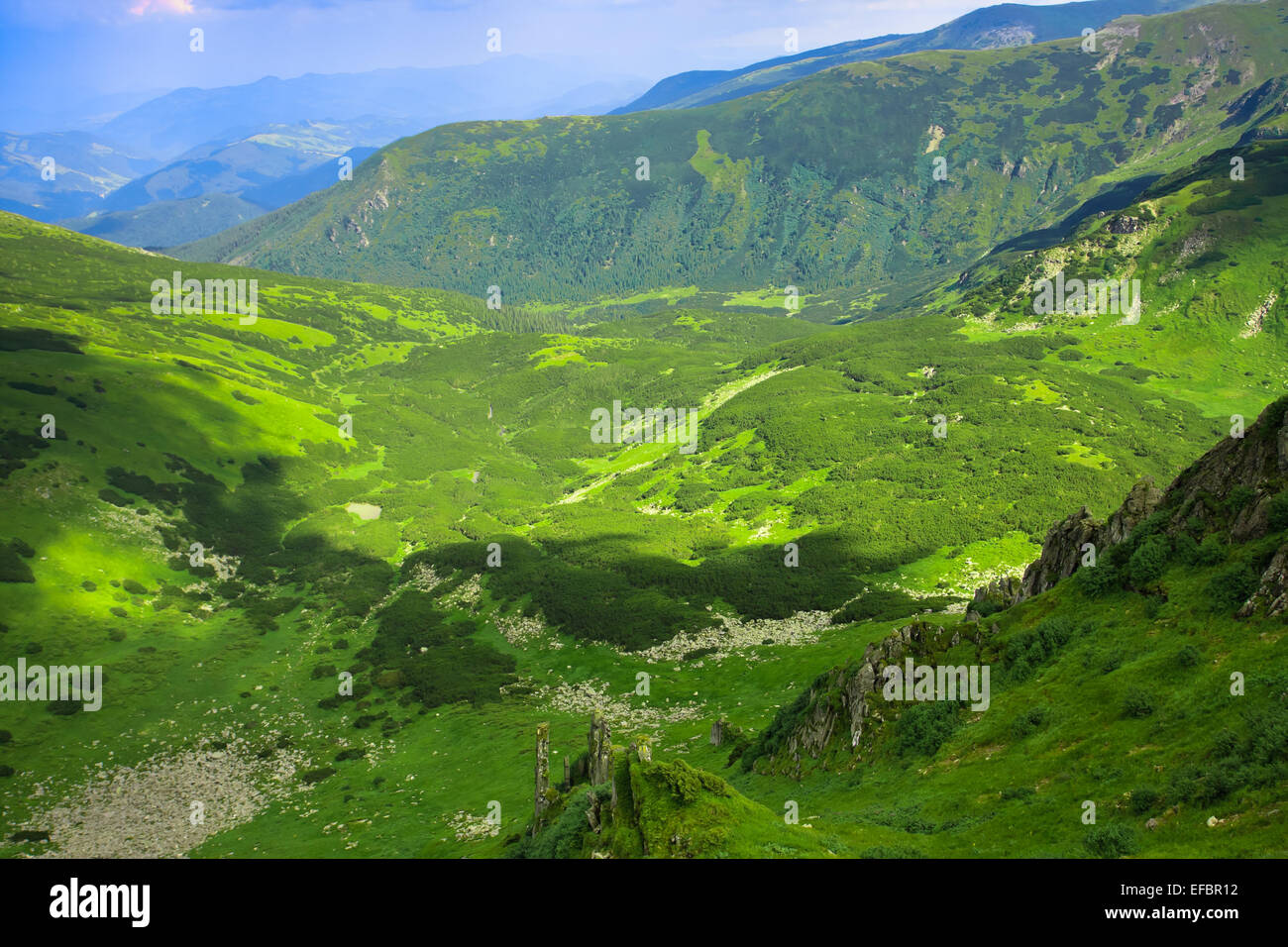 Beautiful mountains landscape Stock Photo - Alamy