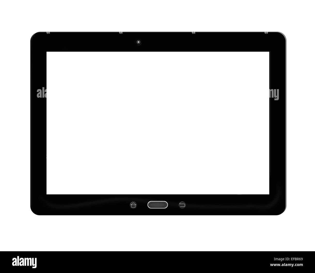black empty tablet isolated on white background Stock Photo - Alamy
