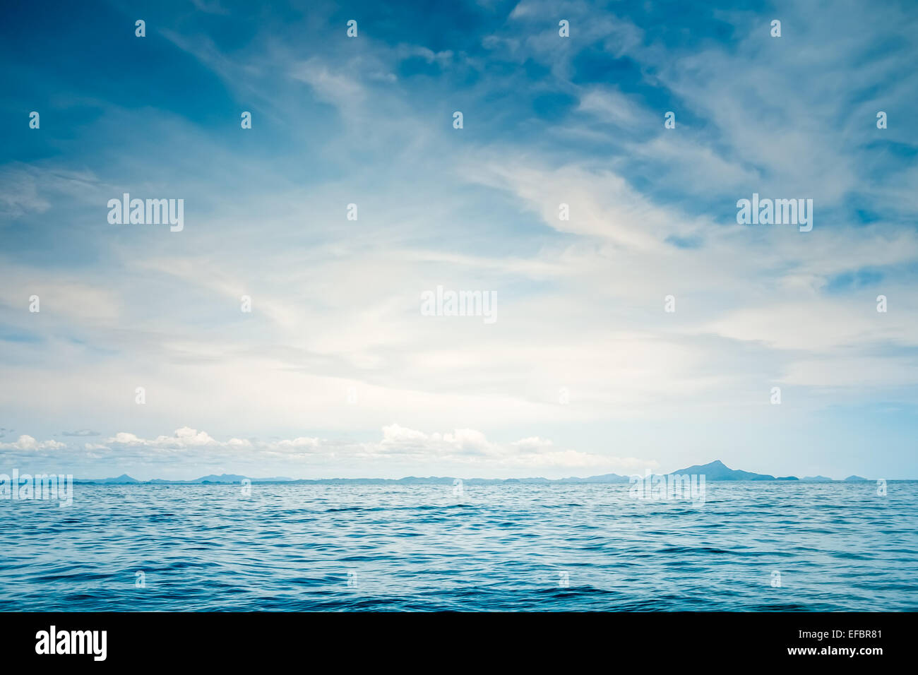 Blue sunny sea Stock Photo - Alamy