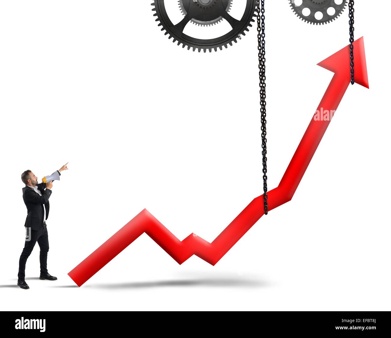 Raise the statistics Stock Photo - Alamy