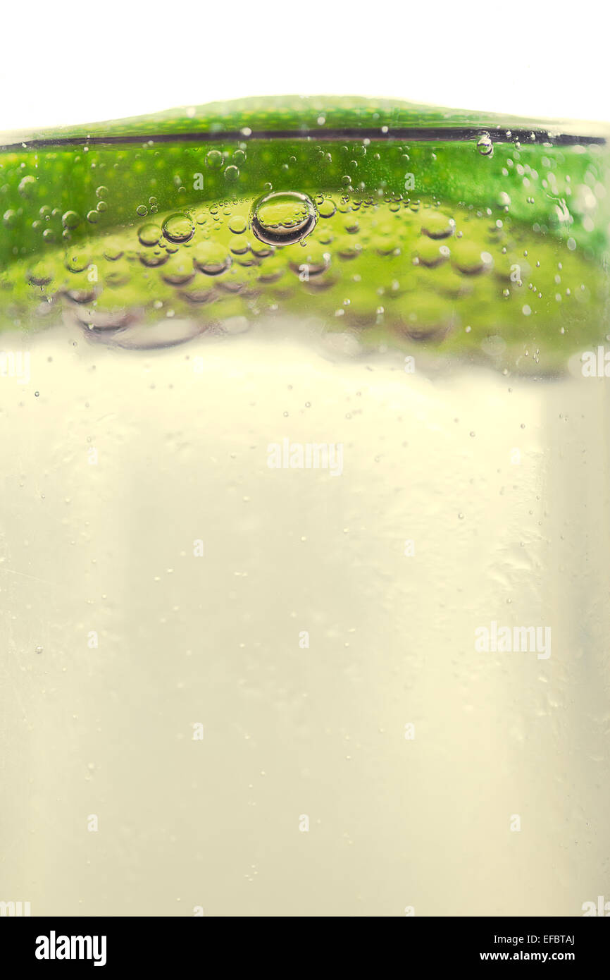 Lime Topped Refreshing Drink Stock Photo - Alamy