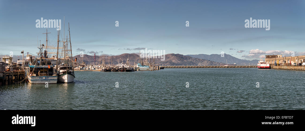 Panoramic View of San Francisco Bay Stock Photo - Alamy