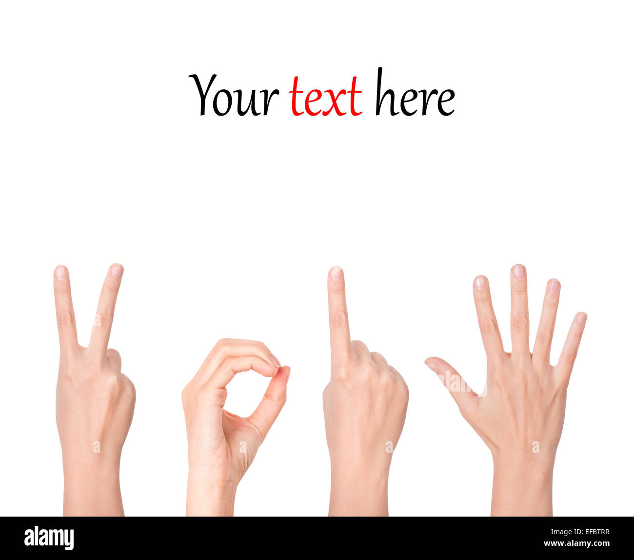 Hand showing zero Cut Out Stock Images & Pictures - Alamy