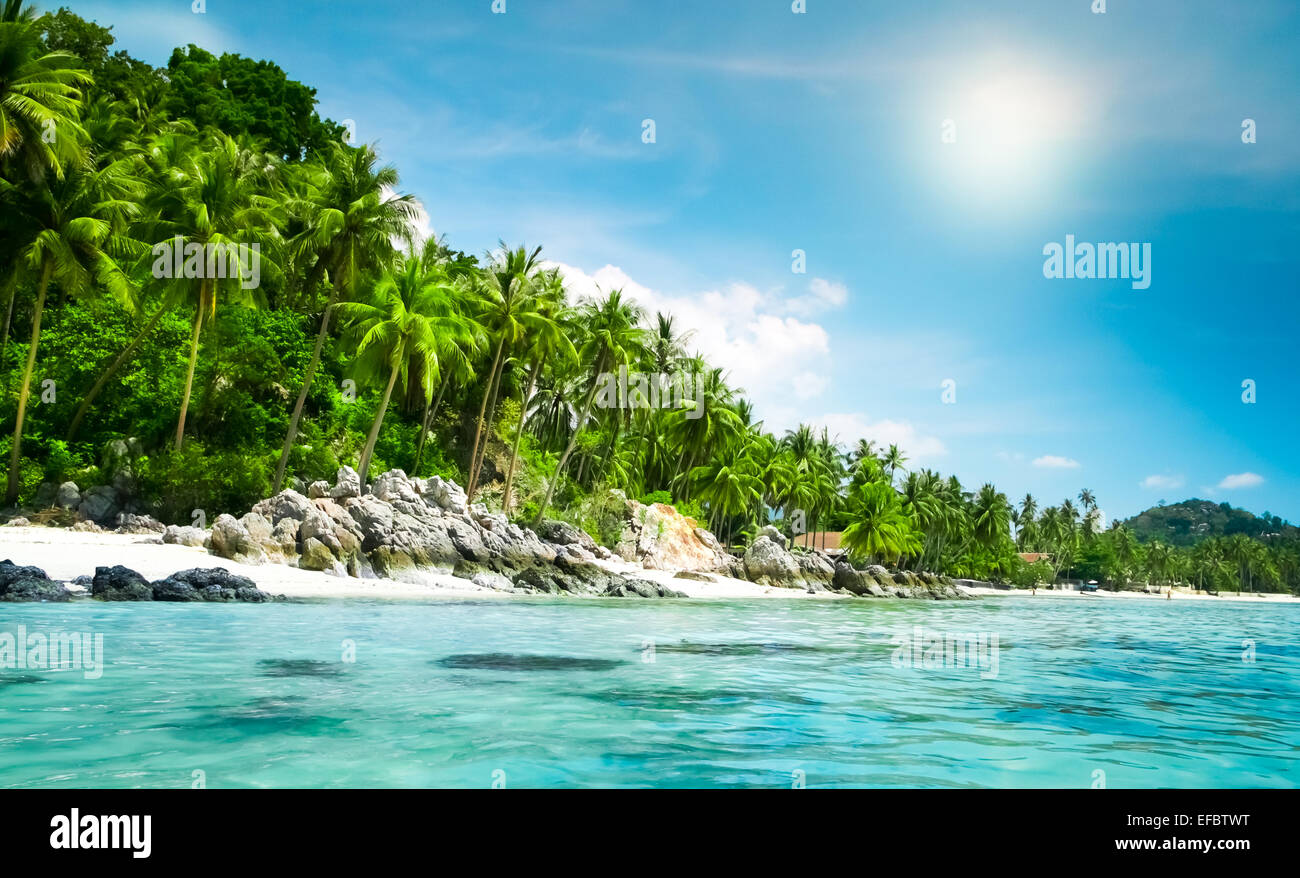 Blue lagoon cliff landscape hi-res stock photography and images - Alamy