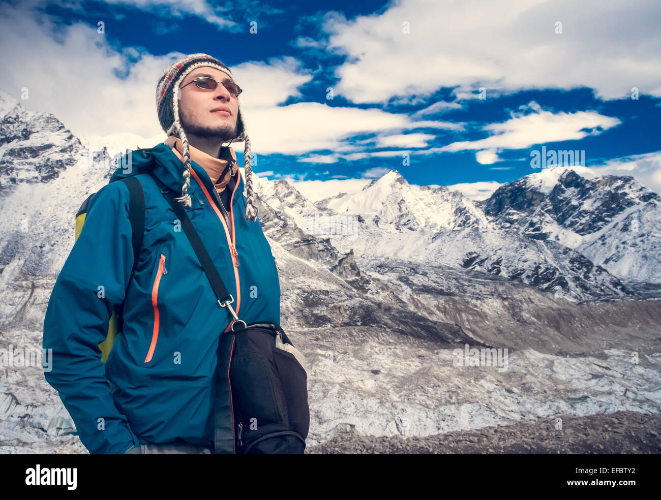 Trekking in Himalaya mountains Stock Photo - Alamy
