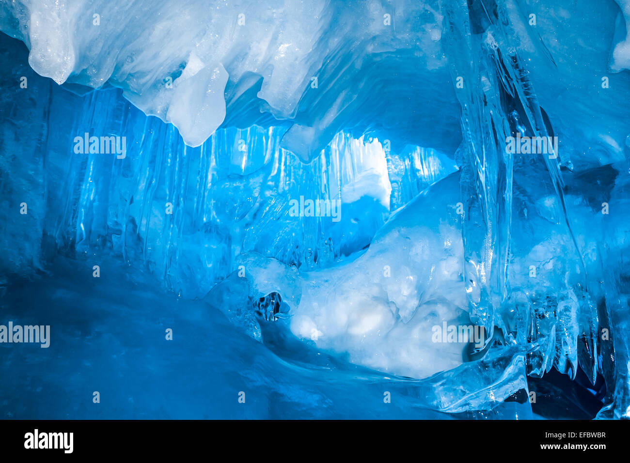 blue Ice cave Stock Photo - Alamy