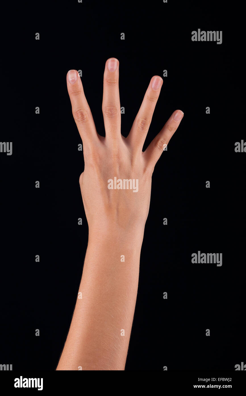 Double middle finger hi-res stock photography and images - Alamy