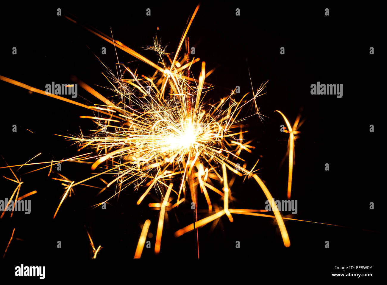 burning christmas sparkler Stock Photo - Alamy