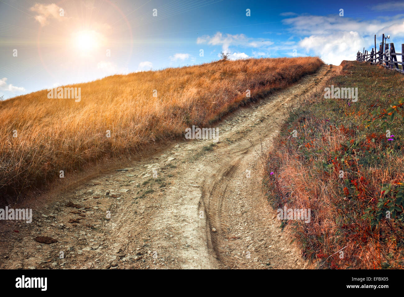 Fantastic sunny hills Stock Photo - Alamy