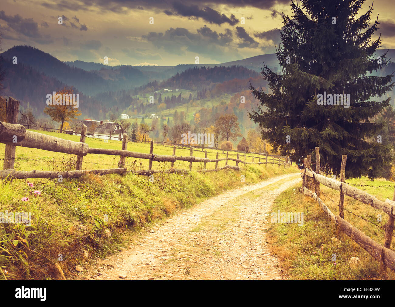 Fantastic sunny hills Stock Photo - Alamy