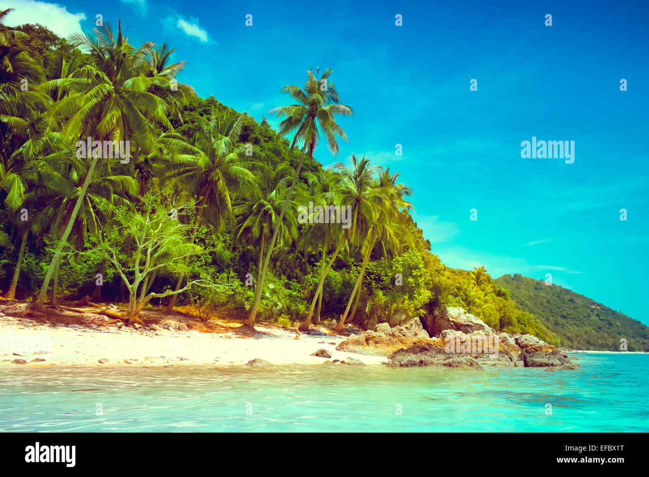 landscape of tropical island Stock Photo - Alamy