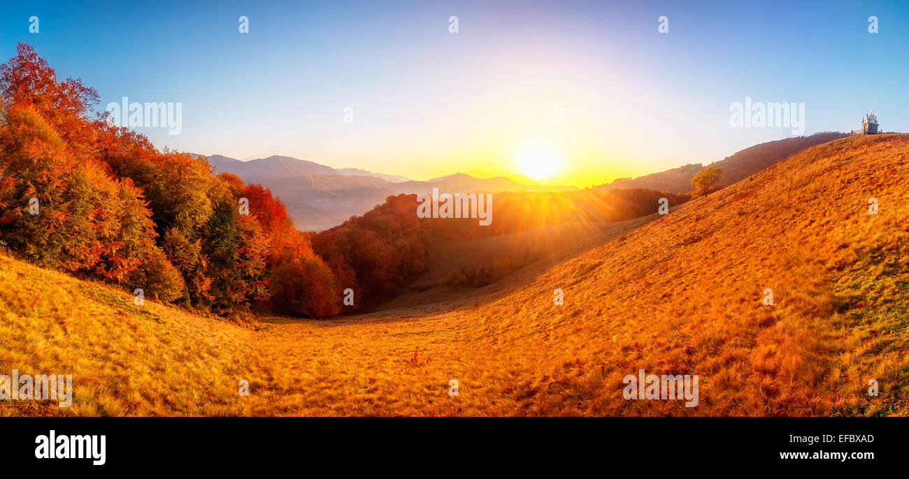 Colorful autumn landscape Stock Photo - Alamy