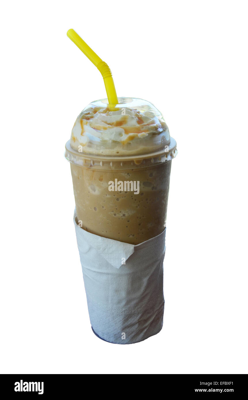 Iced coffee plastic cup Cut Out Stock Images & Pictures - Alamy