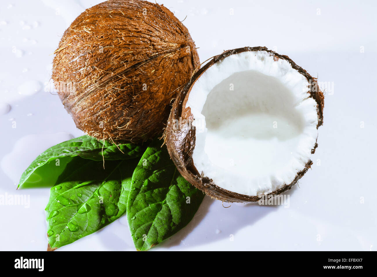 Cracked coconut hi-res stock photography and images - Alamy