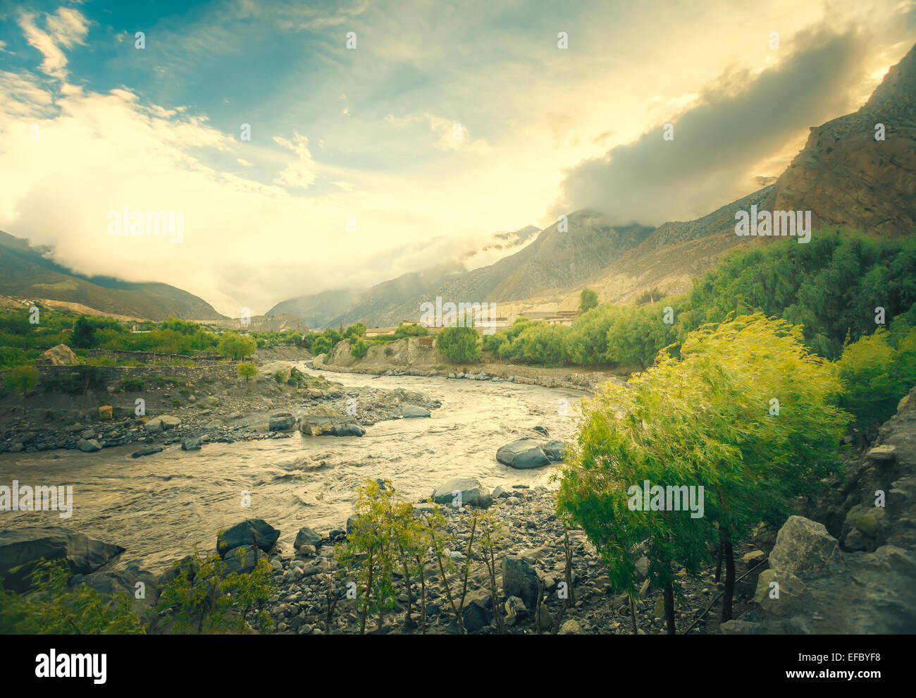Beautiful Asian landscape Stock Photo - Alamy