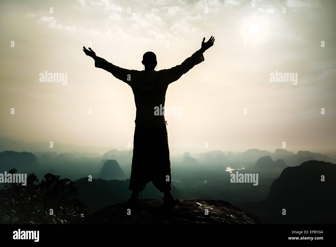 Man on top Stock Photo - Alamy