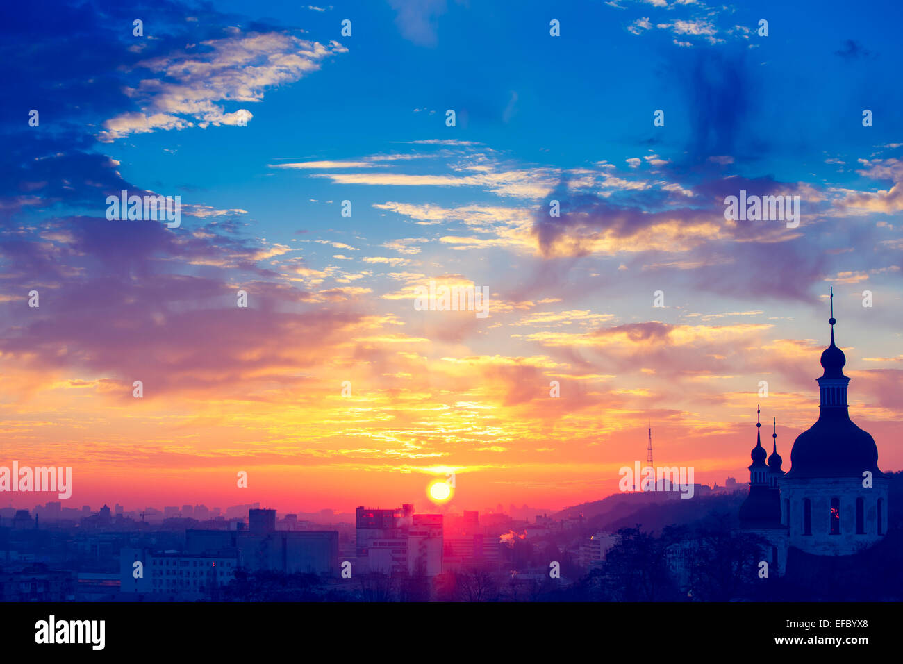 Beautiful sunset over black hi-res stock photography and images - Alamy