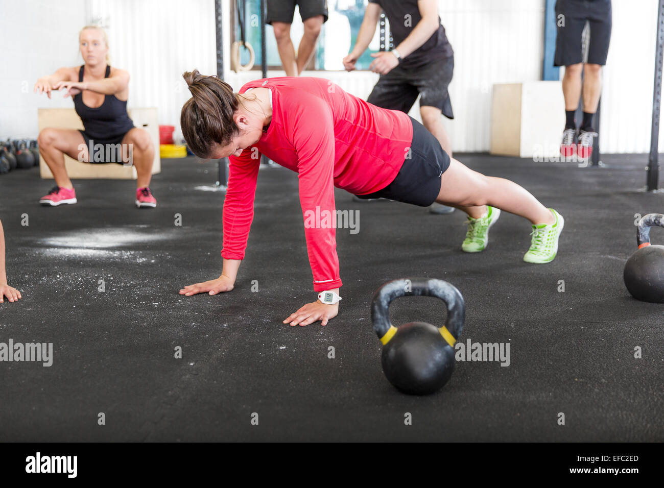 Different exercises hi-res stock photography and images - Alamy