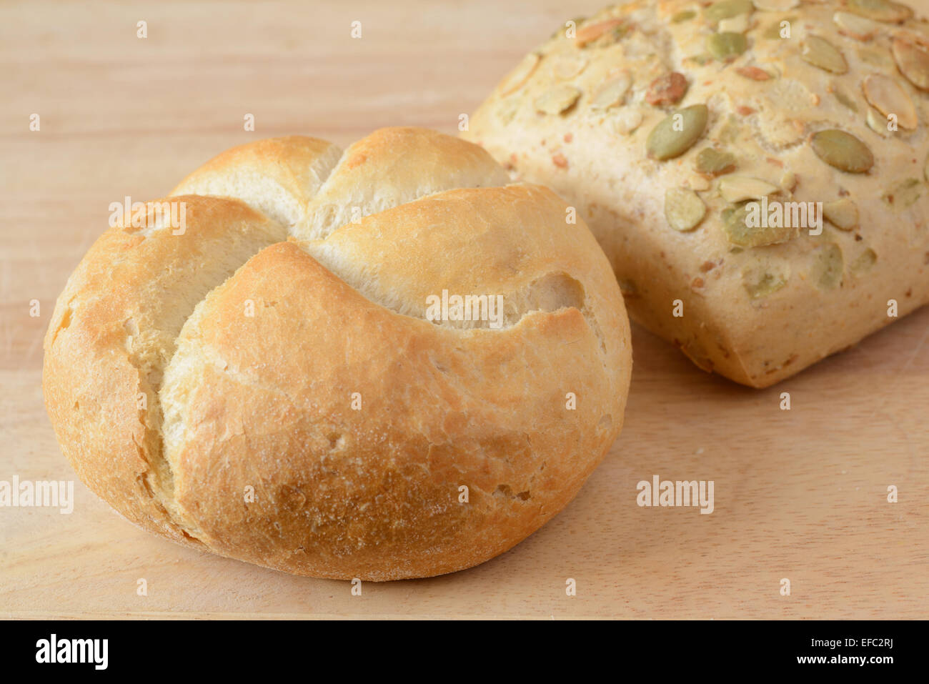 Stock image of bread rolls fresh from the bakers Stock Photo - Alamy