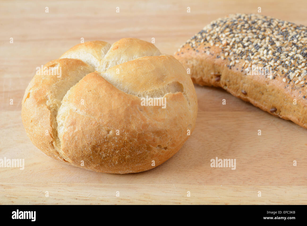 Stock image of bread rolls fresh from the bakers Stock Photo - Alamy