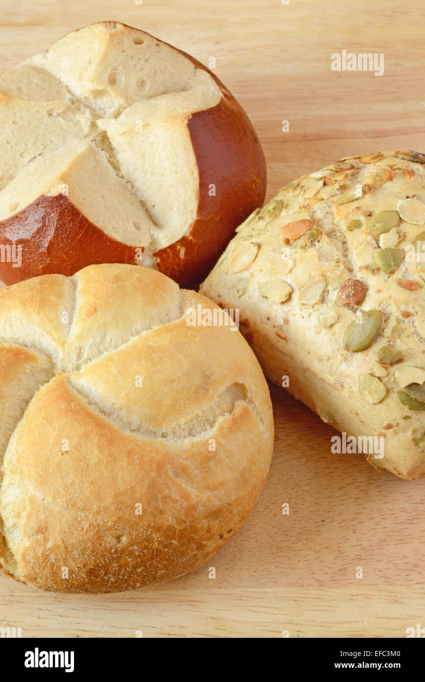 Stock image of fresh bread rolls from the bakers Stock Photo - Alamy