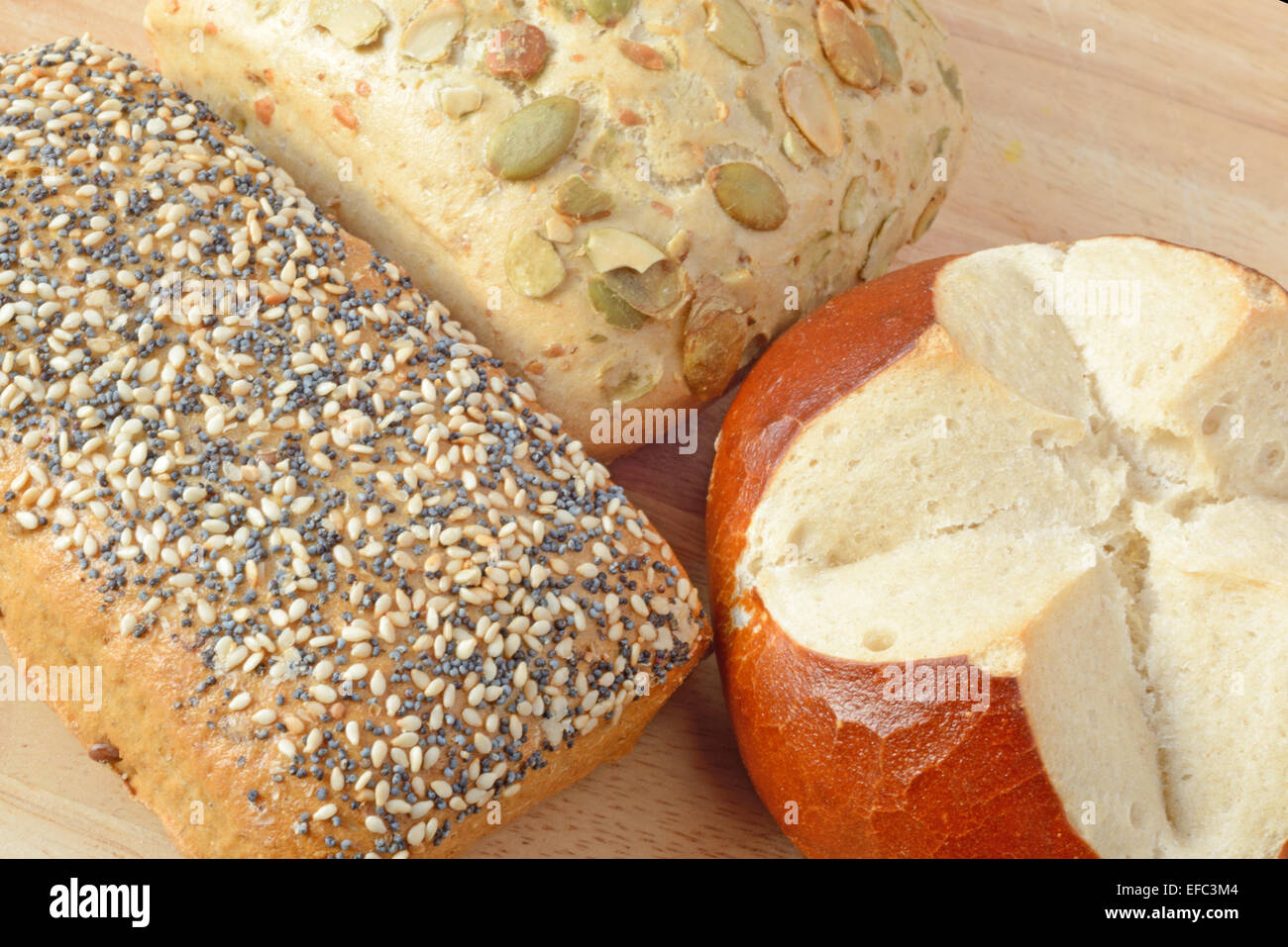 Stock image of fresh bread rolls from the bakers Stock Photo - Alamy