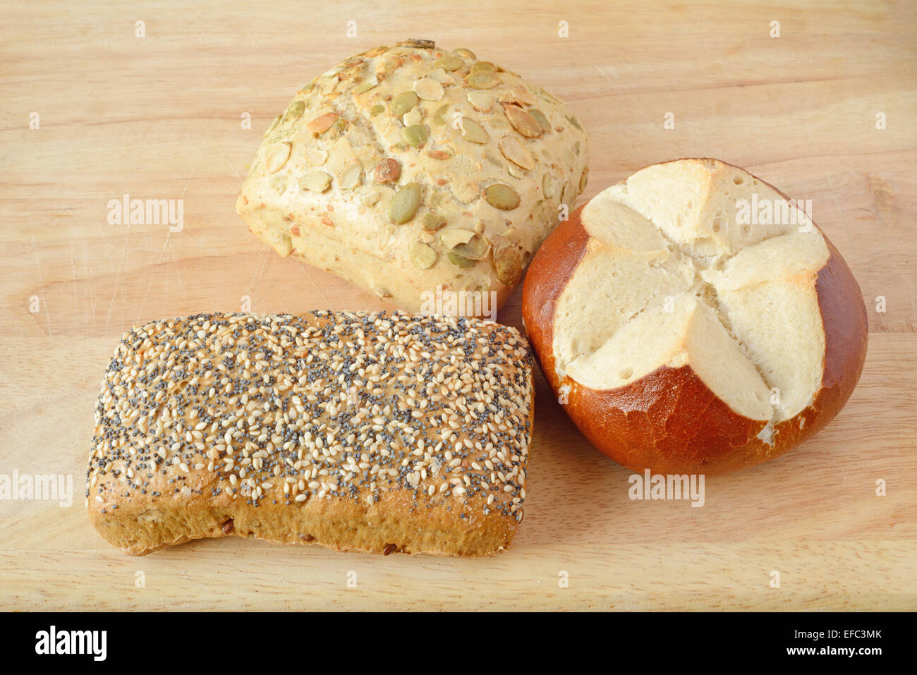 Stock image of fresh bread rolls from the bakers Stock Photo - Alamy