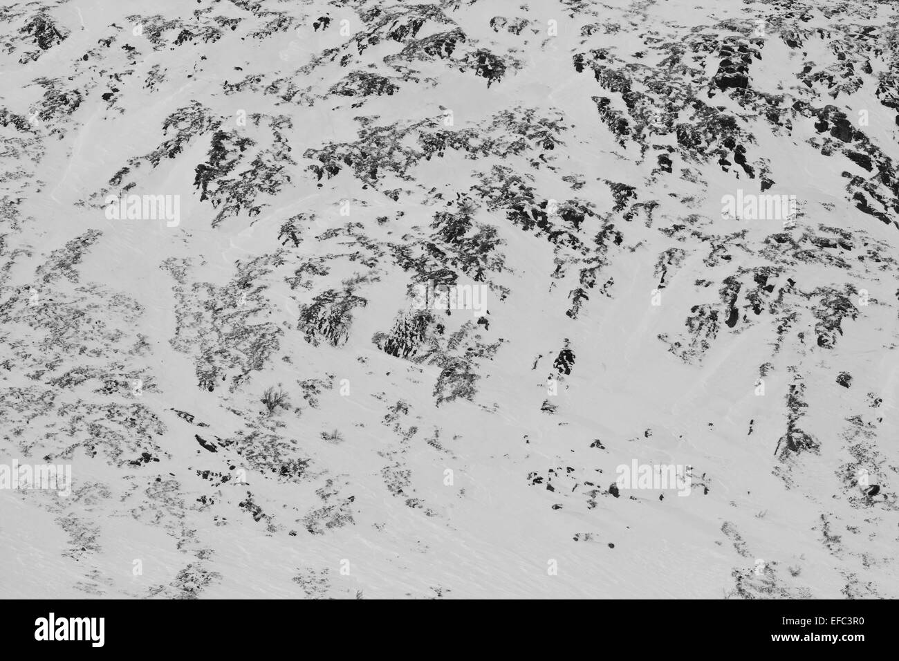 Snowy mountain side Stock Photo - Alamy