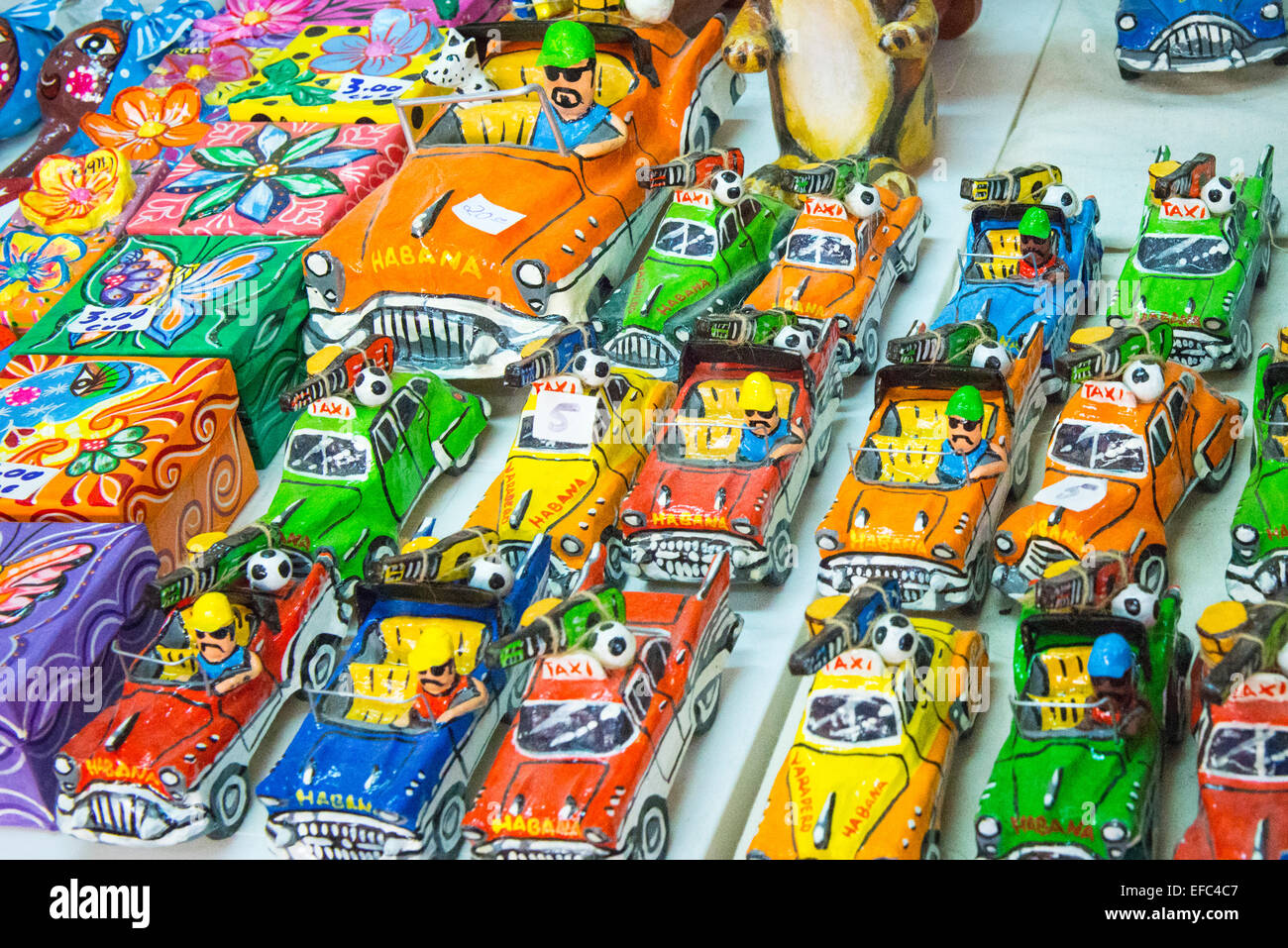 Cuba Old Havana La Habana Vieja Calle Obispo Artisan arts & crafts ...