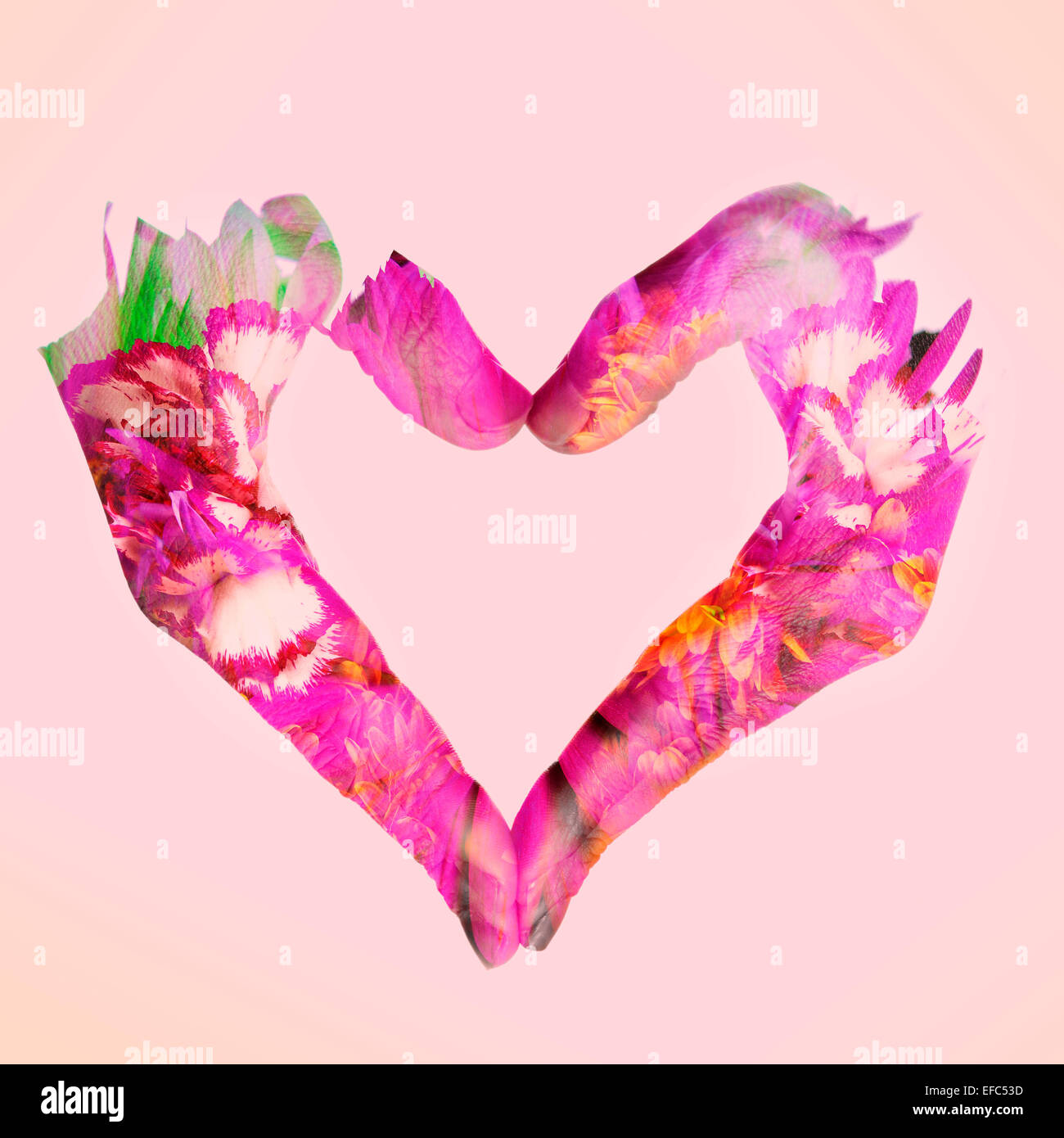 Boho heart hi-res stock photography and images - Alamy