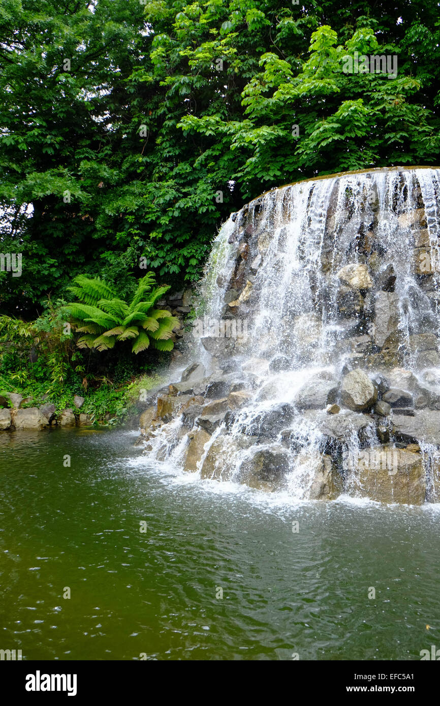 Waterfall at Iveagh Gardens, Dublin Stock Photo - Alamy