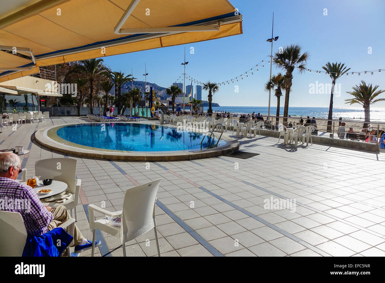 Spain benidorm pool hi-res stock photography and images - Alamy