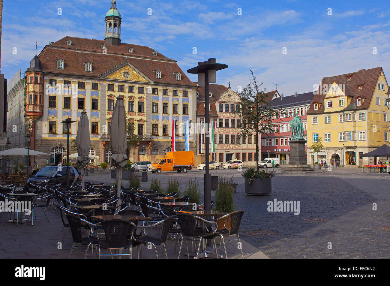 Coburg, Marktplatz, Prince Albert memorial, Market Square, Upper ...
