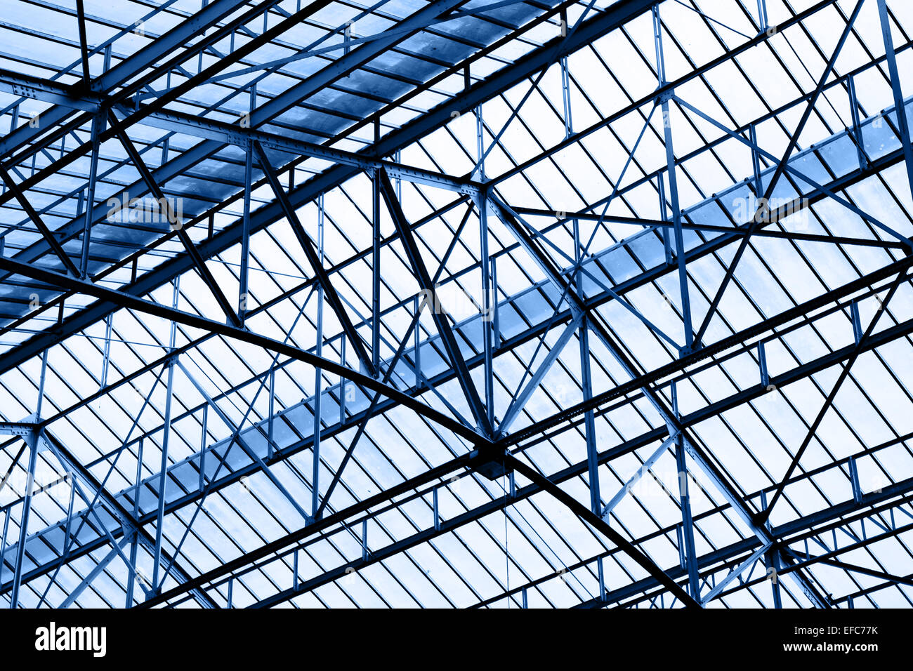 Glass roof of industrial building Stock Photo - Alamy