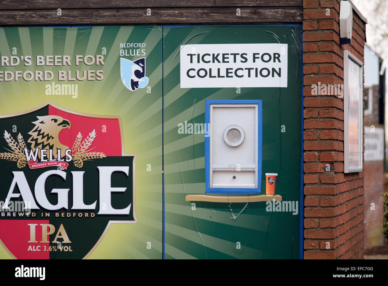 Bedford Blues Rugby Football Ground, ticket office, Bedford ...