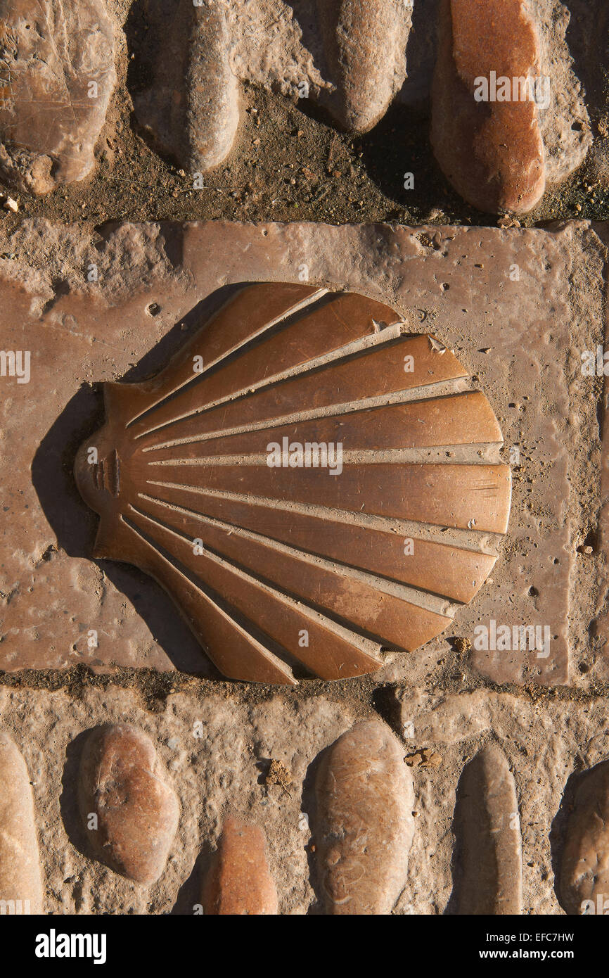 Saint James way shell, Emblem of St James Way, Estella, Navarra, Way Of ...