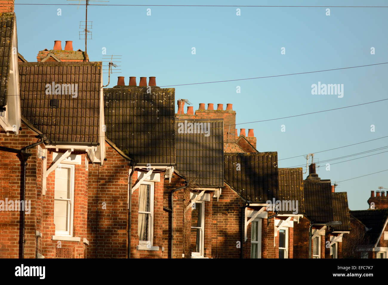 Row of Victorian houses Stock Photo - Alamy